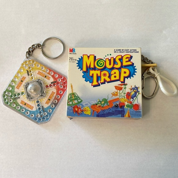 Hasbro | Toys | Vintage Mini Mouse Trap Game And Mini Trouble Game ...